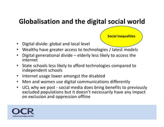 OCR Sociology Handout | PDF