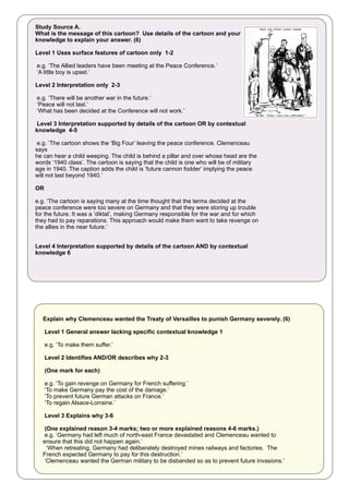 Treaty of Versailles Revision booklet | PDF