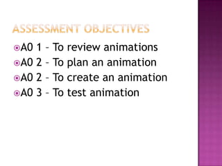 Ocr unit 20 animation lesson 3 | PPTX