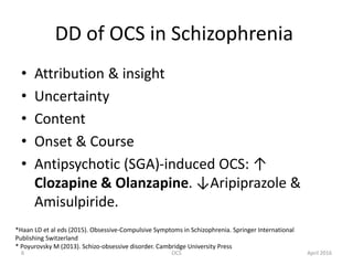 Obsessive compulsive symptoms (OCS) | PPTX