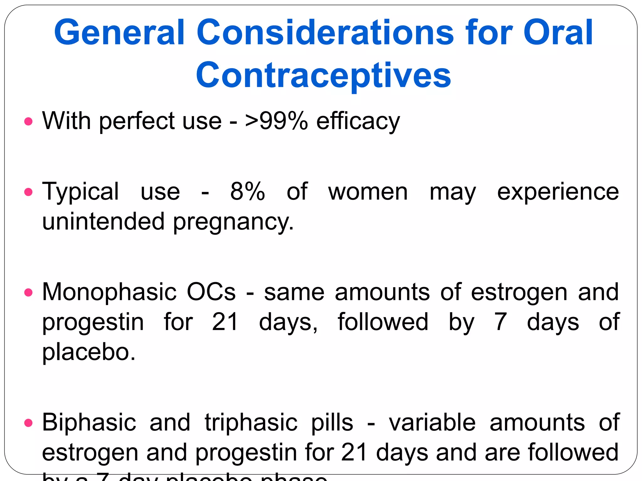 Oral contraceptives/ Hormonal contraception | PPTX | Birth Control ...