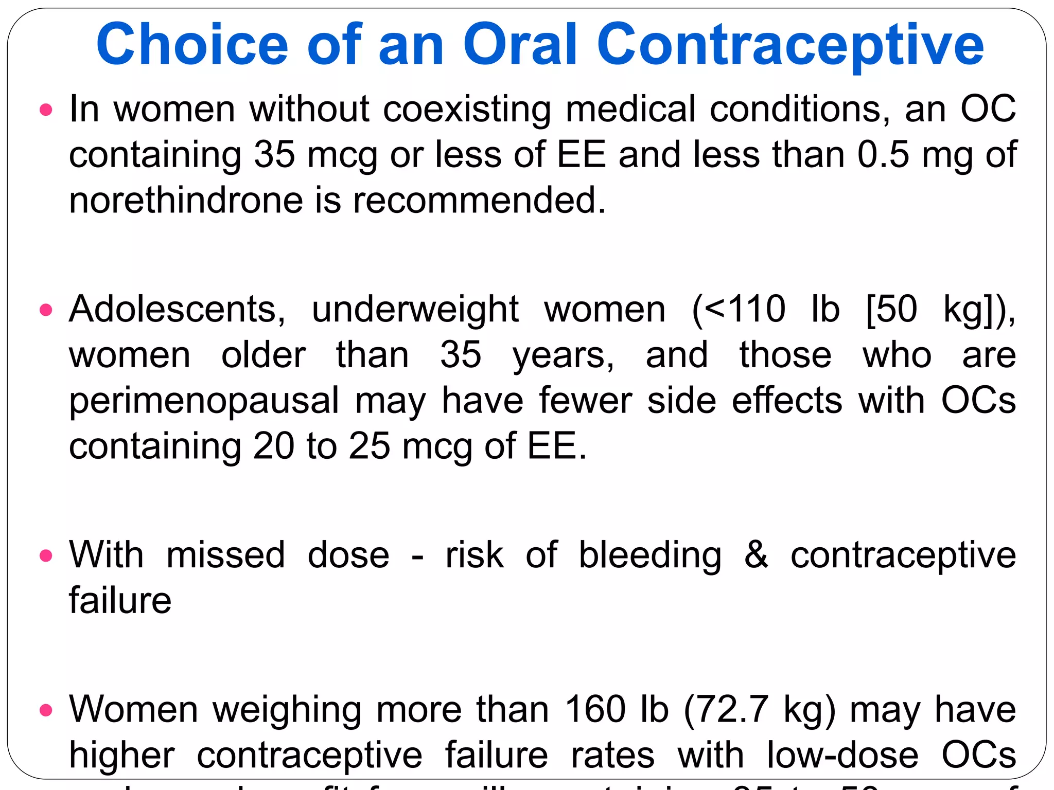 Oral contraceptives/ Hormonal contraception | PPTX | Birth Control ...