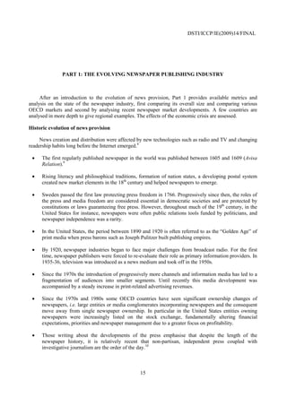OECD: THE EVOLUTION OF NEWS AND THE INTERNET | PDF