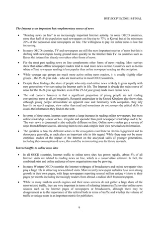 OECD: THE EVOLUTION OF NEWS AND THE INTERNET | PDF