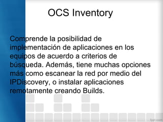 Ocs inventory | PPT