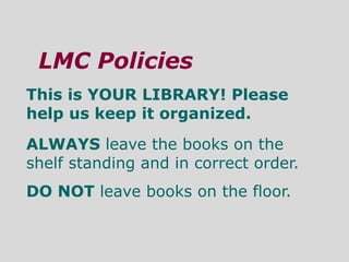 OCS LMC Orientation 2024-25 Presentation | PPT