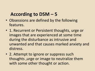 Oc spectrum disorder | PPTX