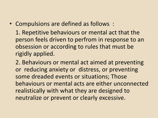 Oc spectrum disorder | PPTX