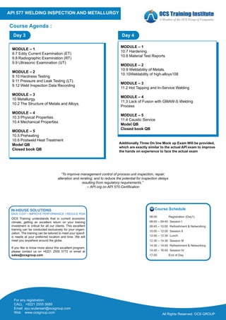 OCSTraining - API 577 Welding Inspection and Metallurgy | PDF