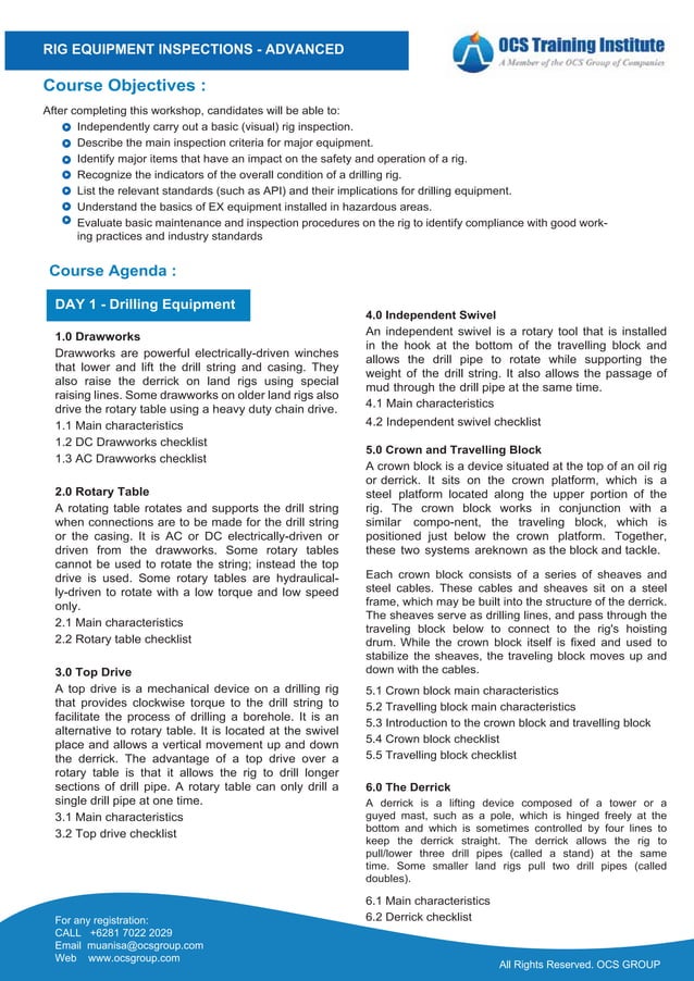 OCS Training - Rig Equipment Inspection - Advanced 5 Days_IADC.pdf