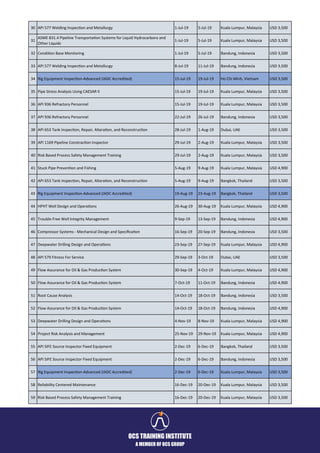 OCS Training calendar 2019 catalog | PDF