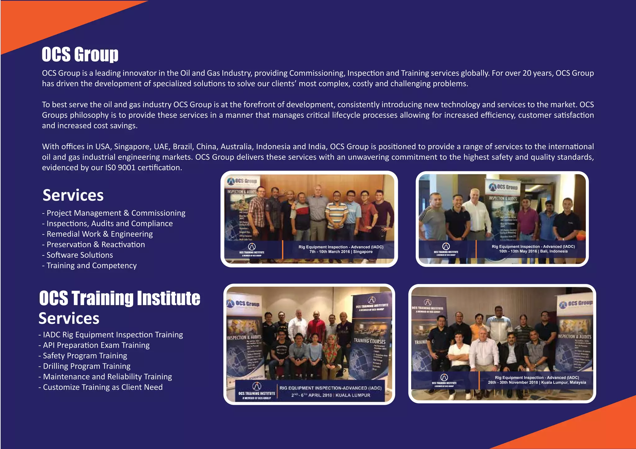 Ocs training calendar catalog 2021 | PDF