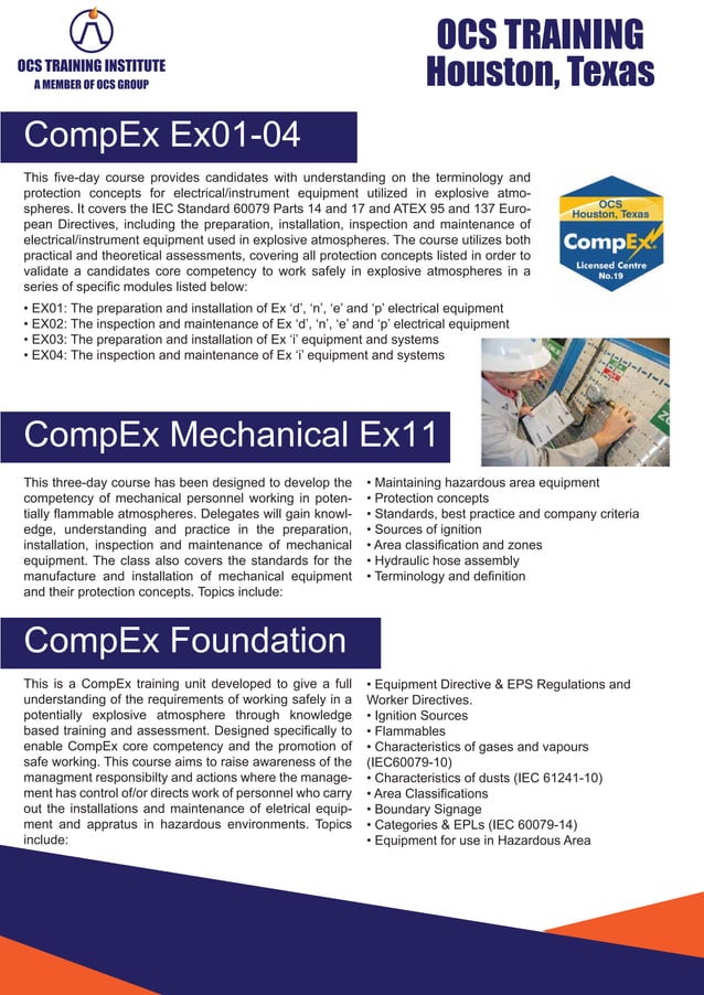 Ocs training calendar catalog 2021 | PDF