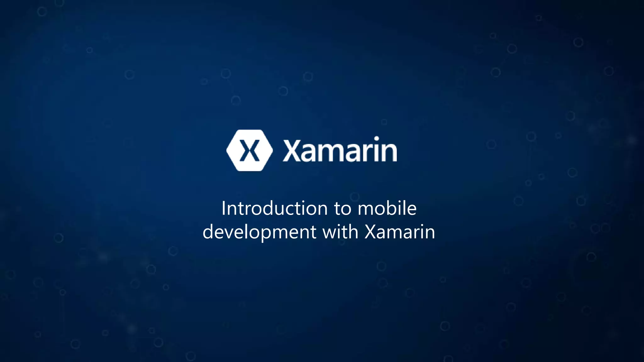 Hybrid Mobile App Development - Xamarin | PPT