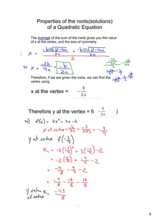 Oct.19 Substitution And Properties Of Roots | PDF