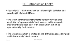 Optical coherence tomography | PPTX