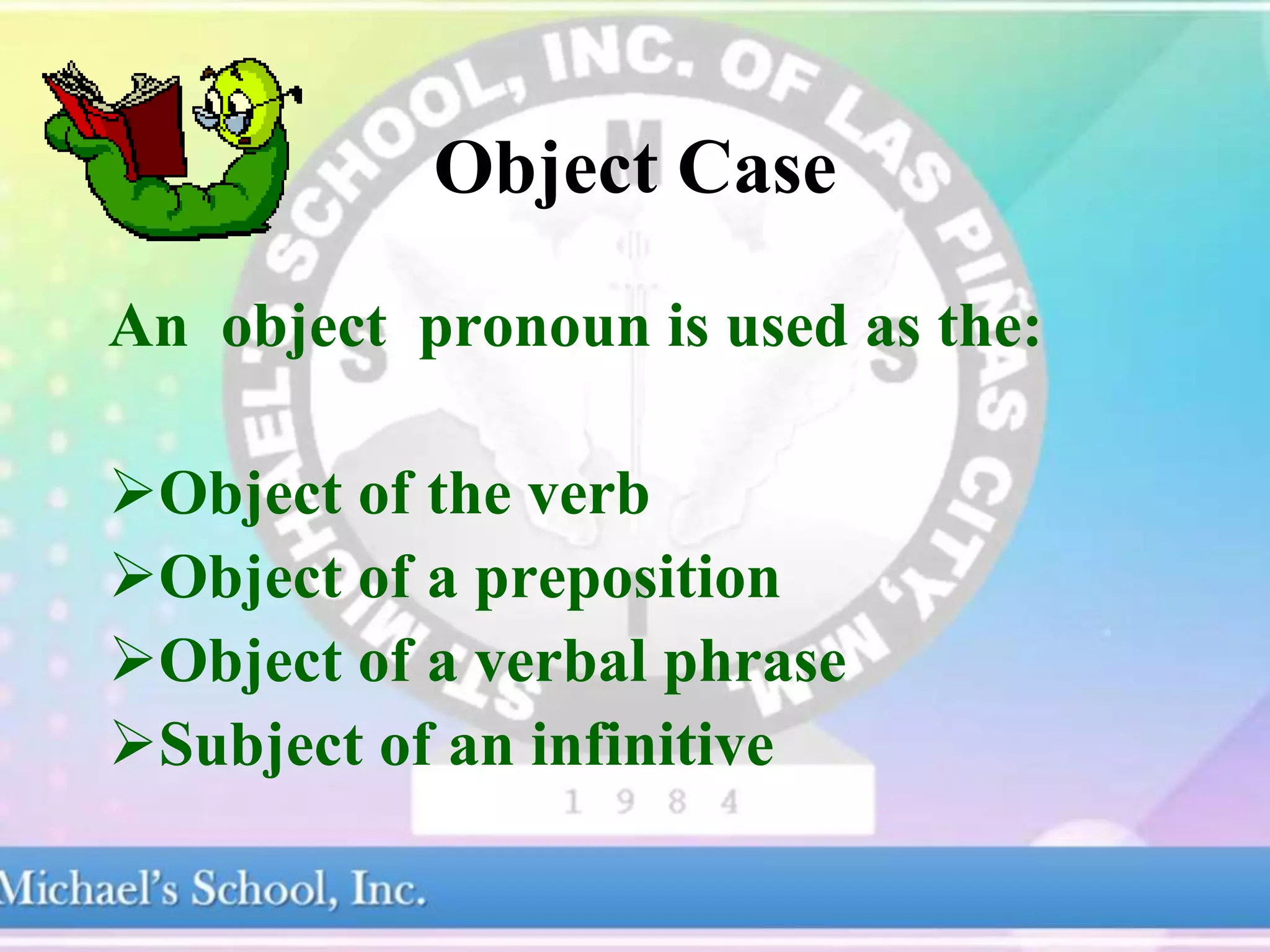 Cases of pronouns | PPT