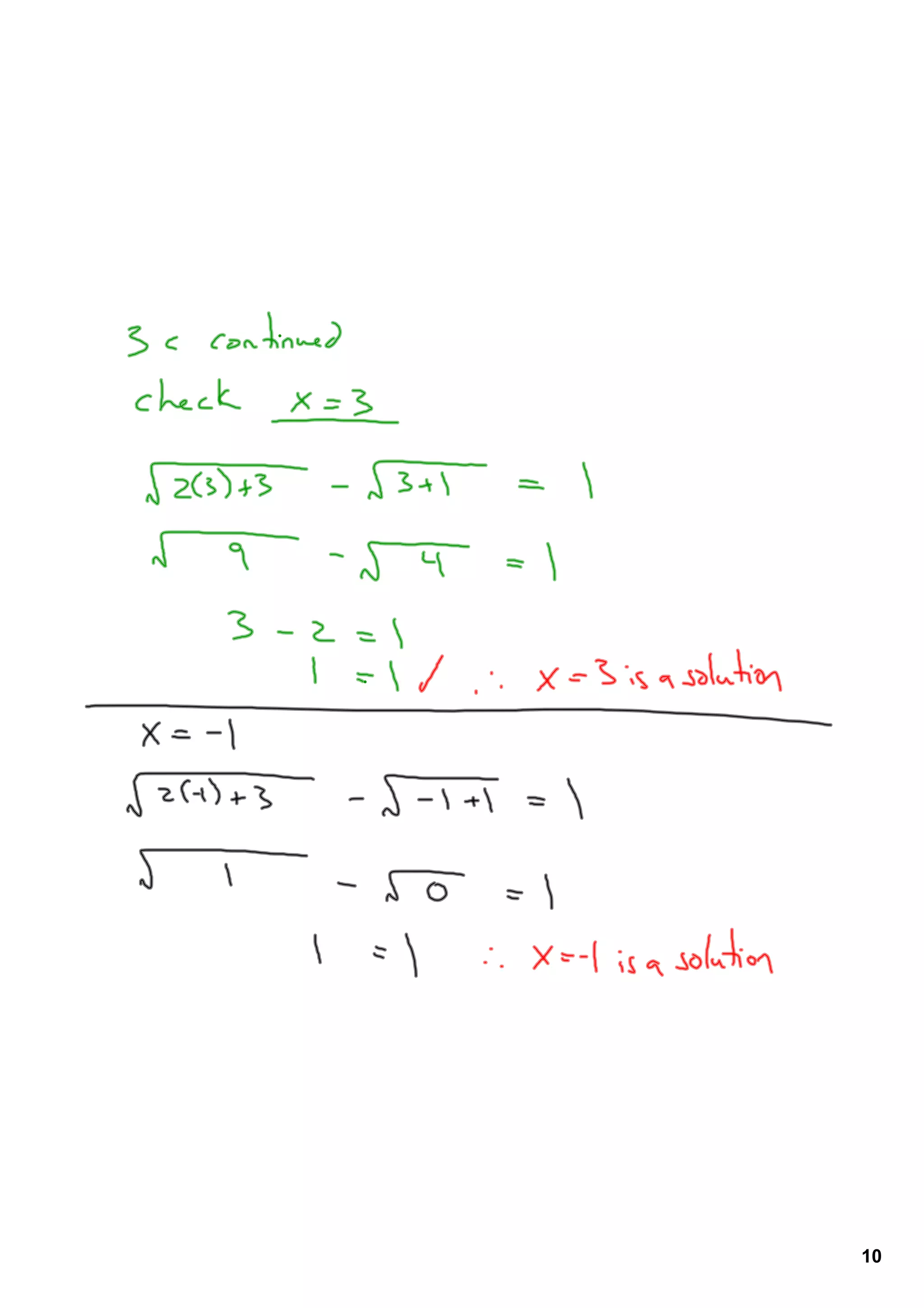 Oct. 27 Solving Radical Equations | PDF