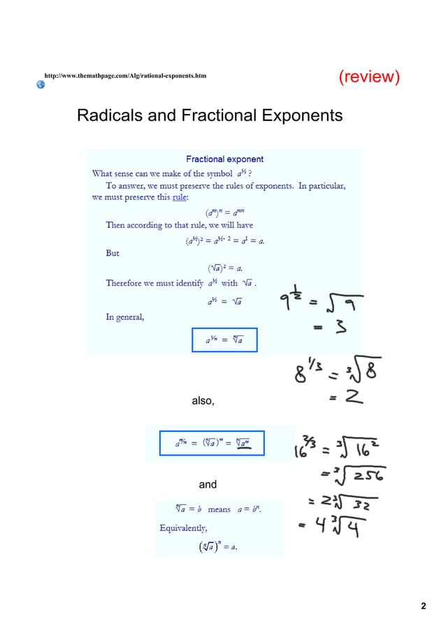 Oct. 27 Solving Radical Equations | PDF