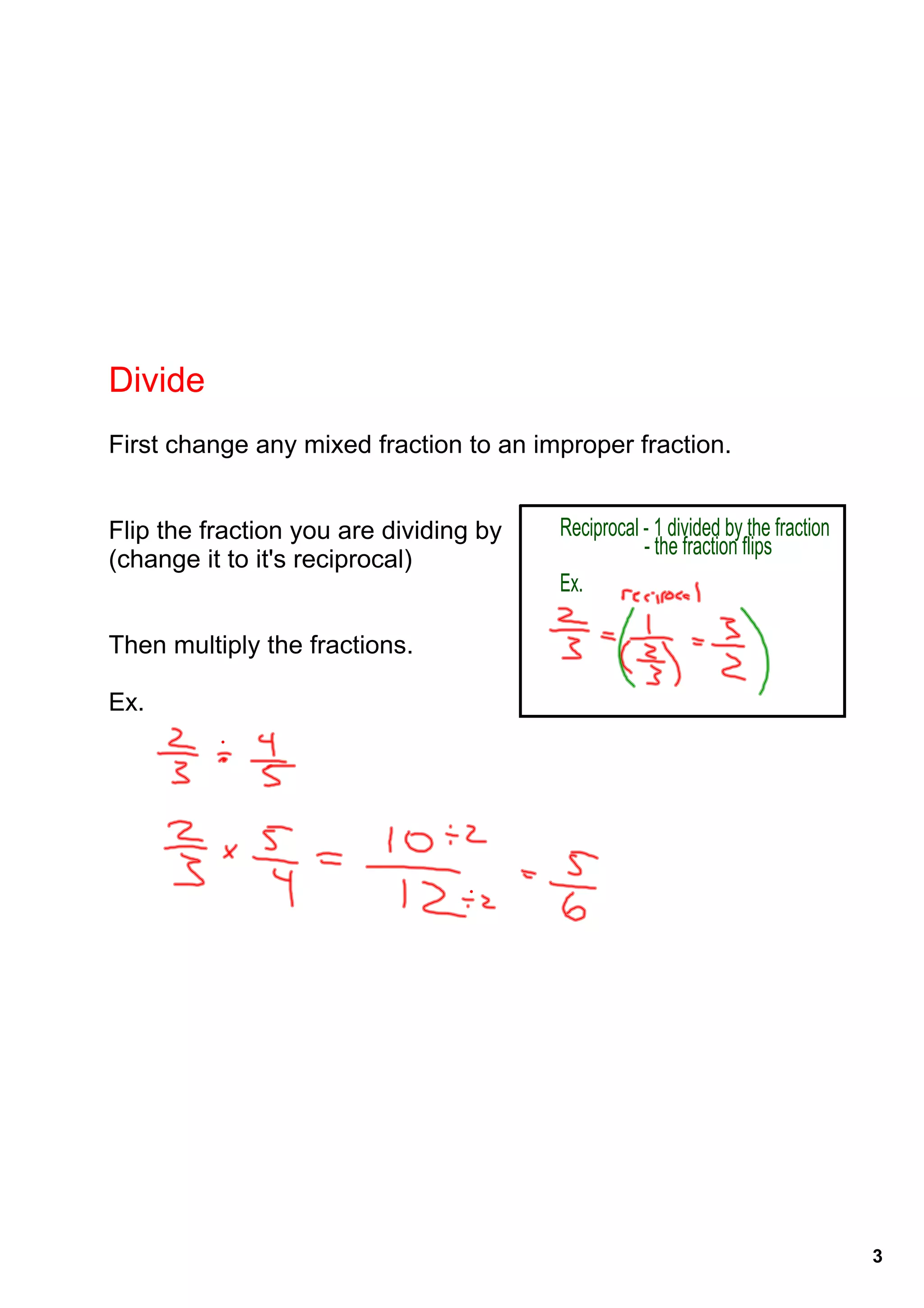Oct. 28 Mult And Divide Fractions | PDF