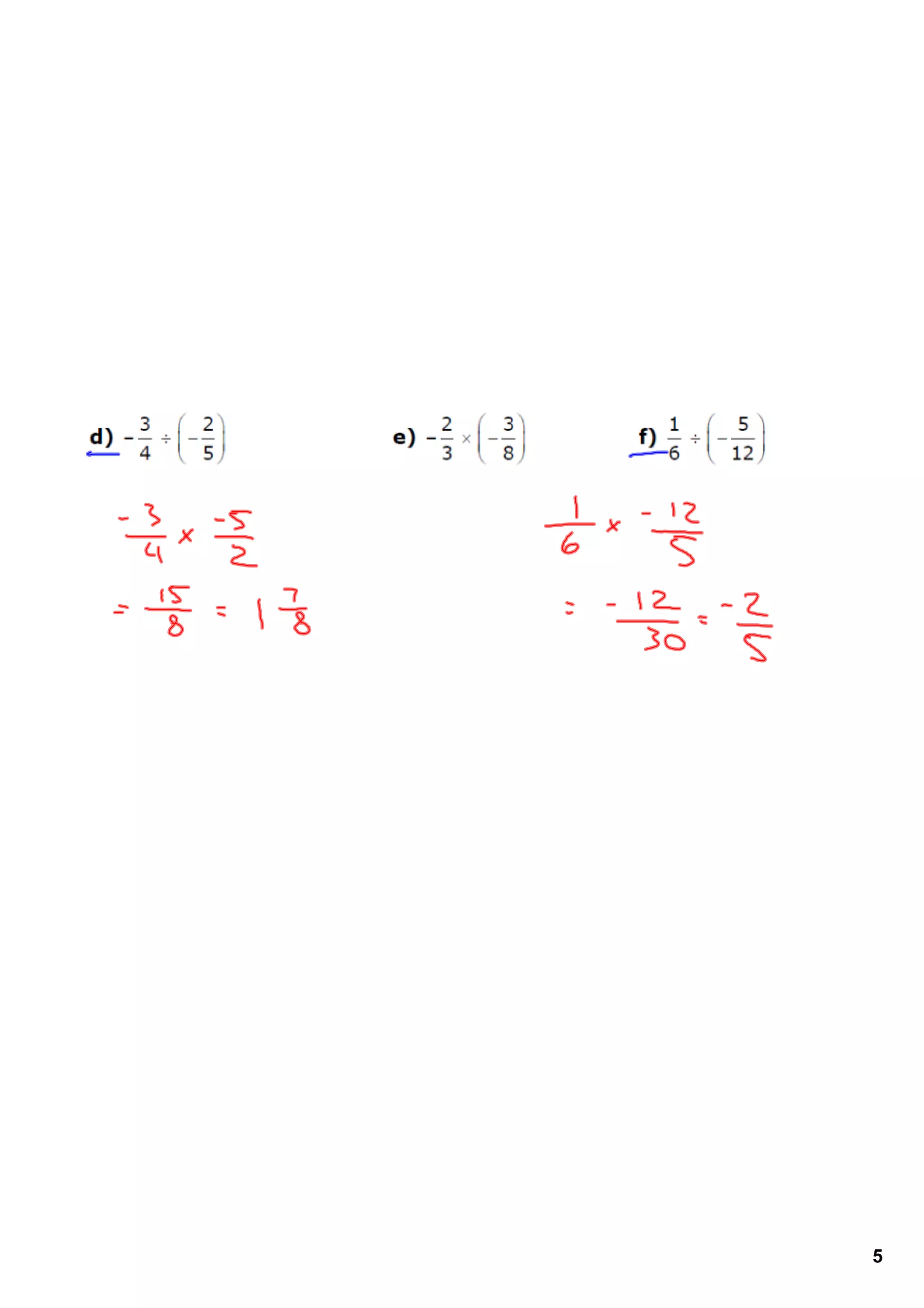 Oct. 28 Mult And Divide Fractions | PDF