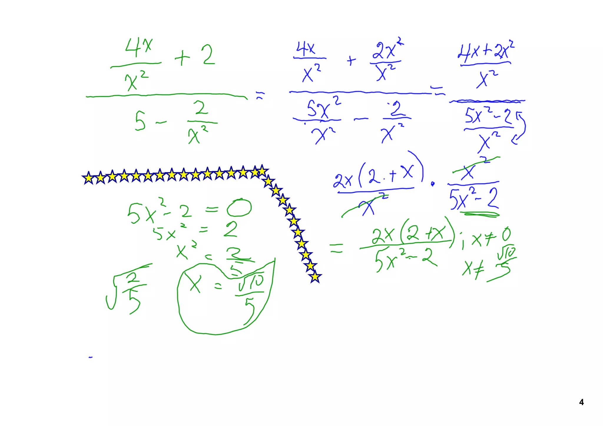 Oct. 30 Compound Algebraic Fractions | PDF