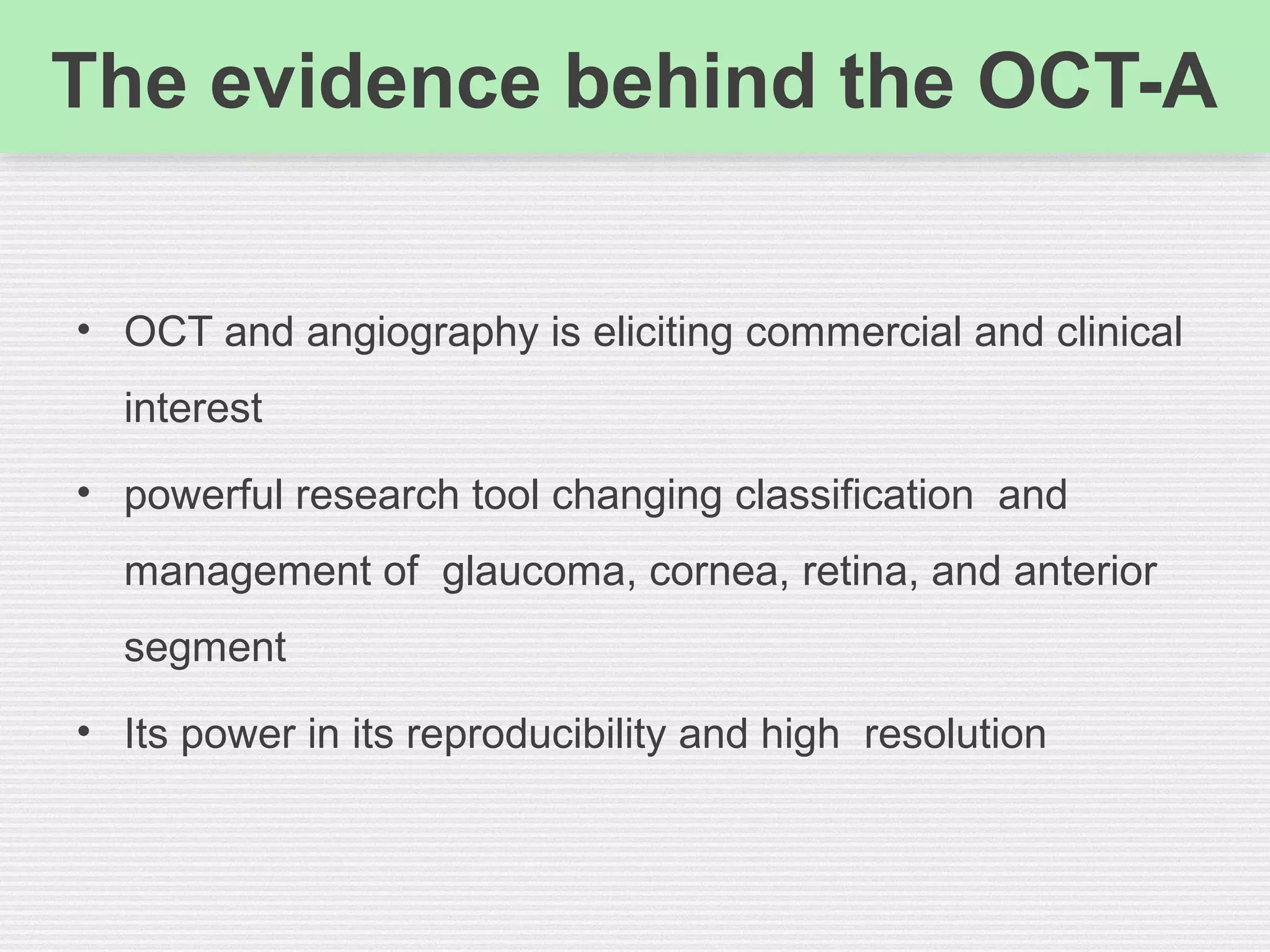 OCTA Optical Coherence Tomography angiography | PPS