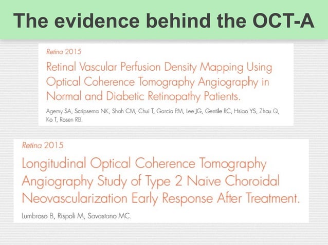 OCTA Optical Coherence Tomography angiography | PPS