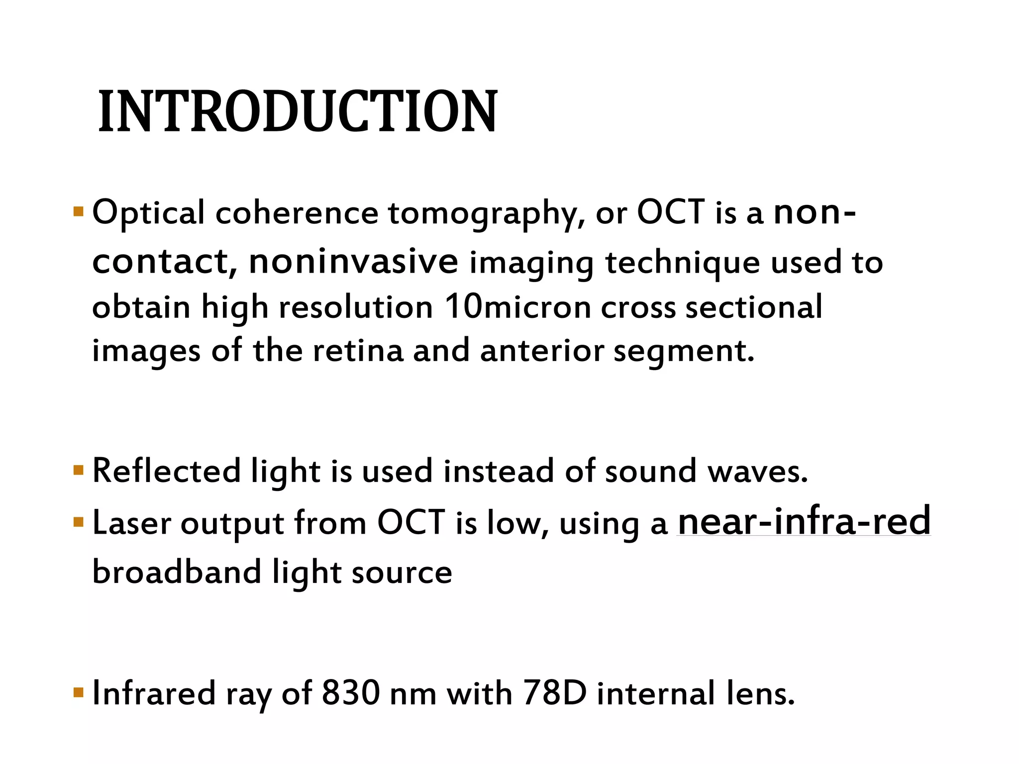 Optical coherence tomography(OCT) --macula | PPTX