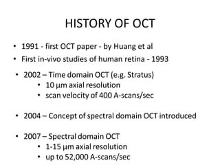Optical coherence tomography(OCT) --macula | PPTX
