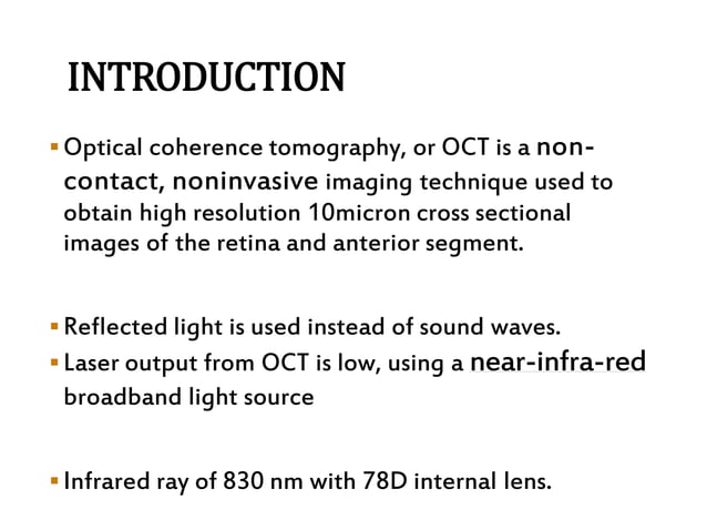 Optical coherence tomography(OCT) --macula | PPTX | Eye and Vision ...