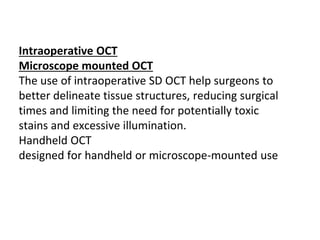 Optical coherence tomography(OCT) --macula | PPTX