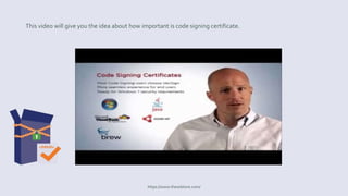 Code Signing Certificate | PPTX | Computing | Technology & Computing