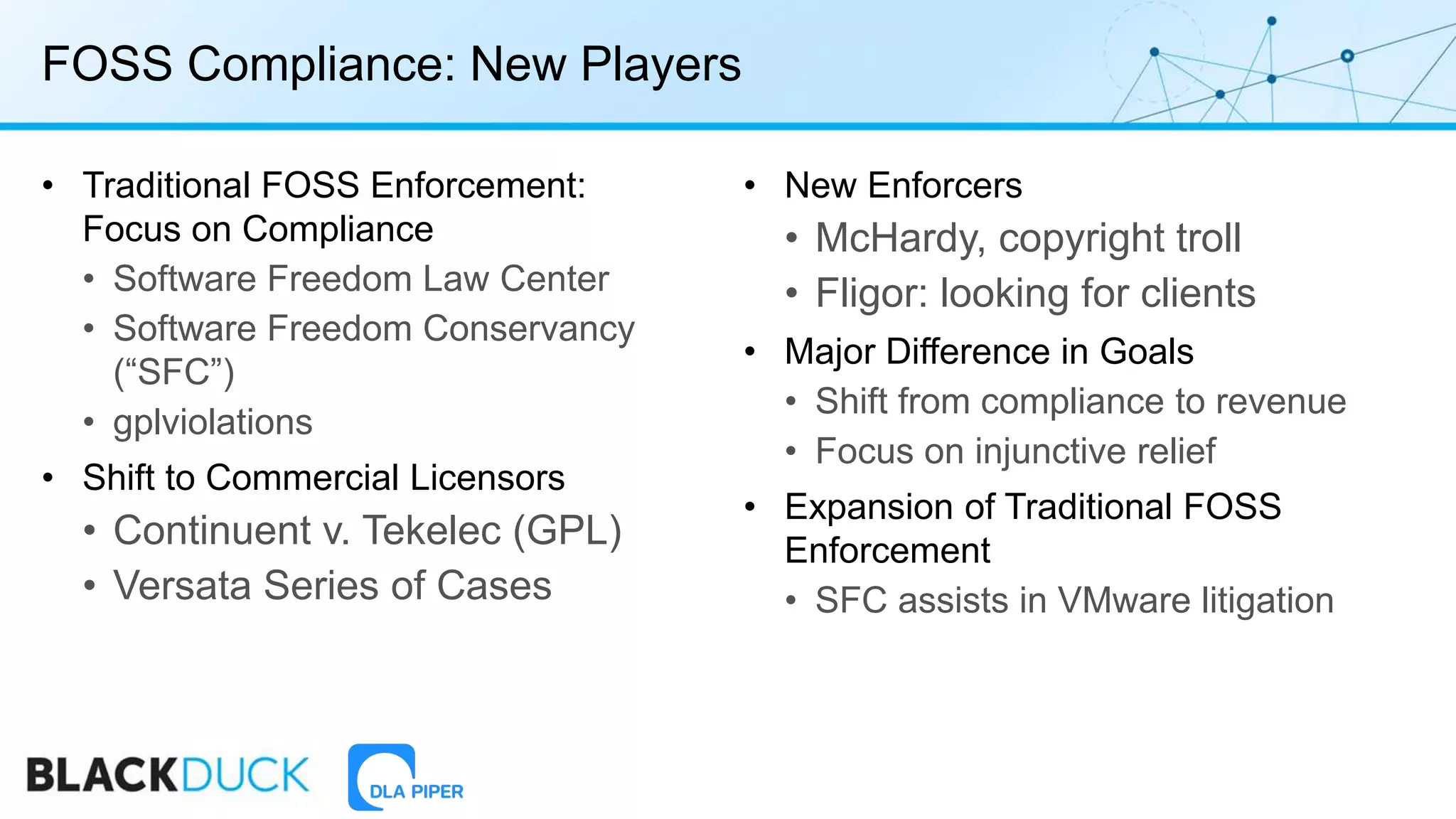 Litigation and Compliance in the Open Source Ecosystem | PPT | Free ...