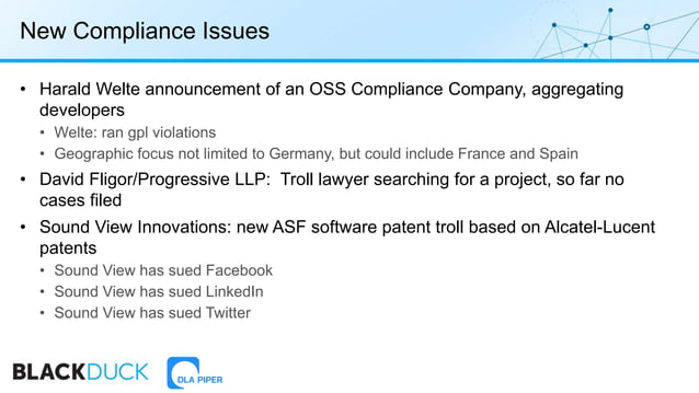 Litigation and Compliance in the Open Source Ecosystem | PPT | Free ...