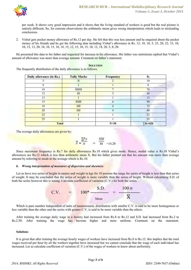 Interpretation of Data and Statistical Fallacies | PDF