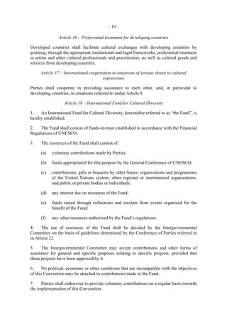 Oct2005 Unesco Convention On Cultural Expressions | PDF