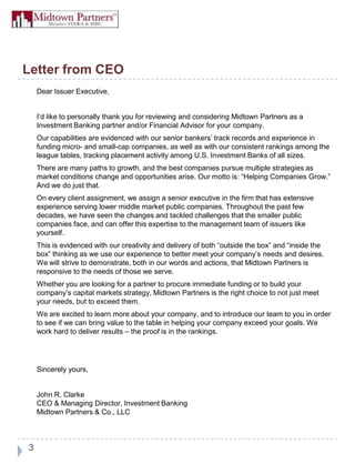 Midtown Partners NY Profile | PPTX | Private Equity | Business Banking ...