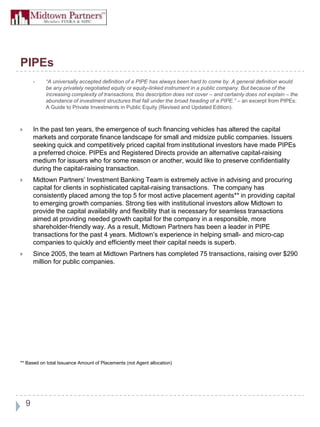 Midtown Partners NY Profile | PPTX | Private Equity | Business Banking ...