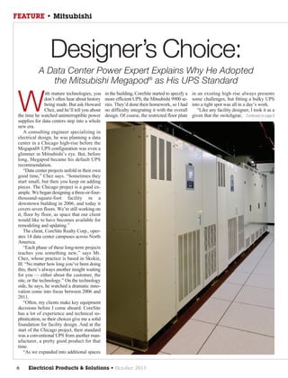 Oct2013 ep&s mitsubishi_megapod | PDF