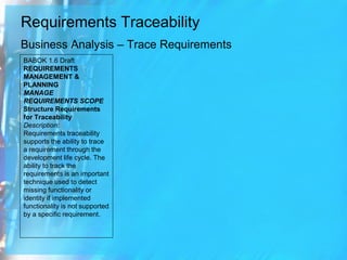 Requirements Traceability - The Tie That Binds | PPTX