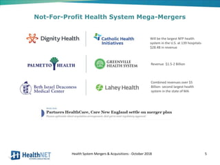 Health System Mergers & Acquisitions: Considerations for IT | PPTX