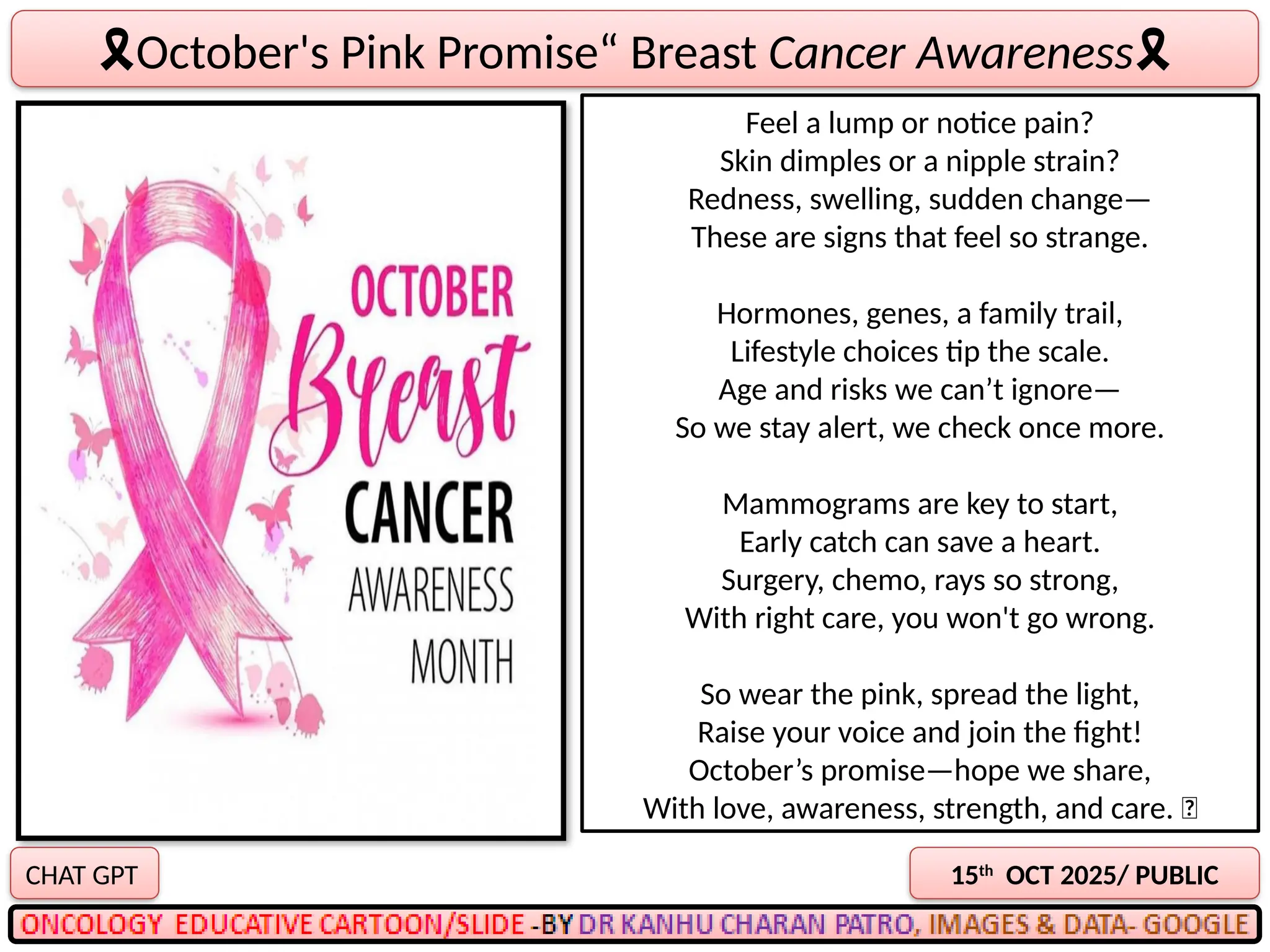 OCTOBER 2025 ONCOLOGY CARTOONS BY DR KANHU CHARAN PATRO | PPTX