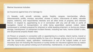 Insurance Law on Reinsurance Insurance Code of the Philippines | PPTX