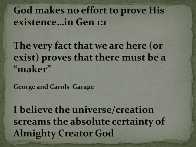 In The Beginning | PPT