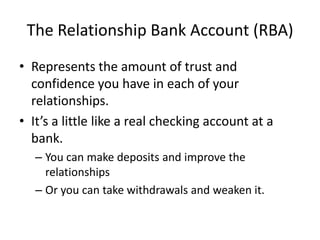 Oct 30 The Relationship Bank Account | PPTX | Consumer Banking ...