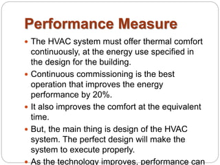 HVAC operation and Maintenance | PPTX