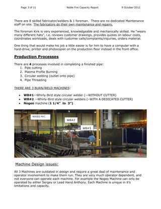 Lean Production Capacity Report | PDF