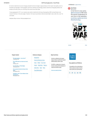 OCTA and Glaucoma Detection. | PDF