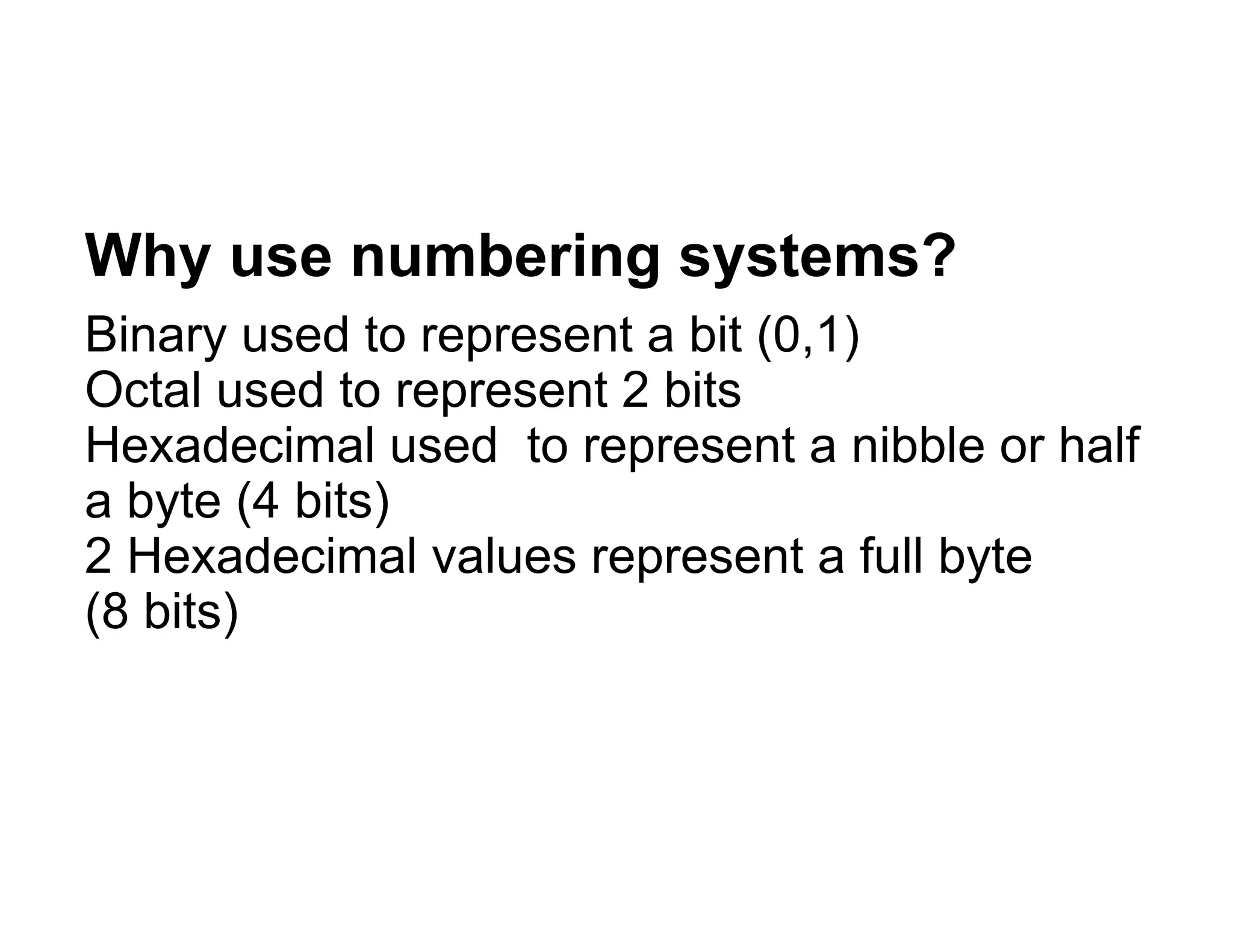Octal and Hexadecimal Numbering Systems | PDF
